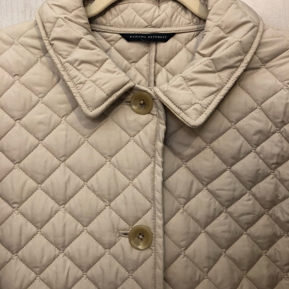 Banana Republic | Jackets & Coats | Banana Republic Tan Quilted Jacket ...